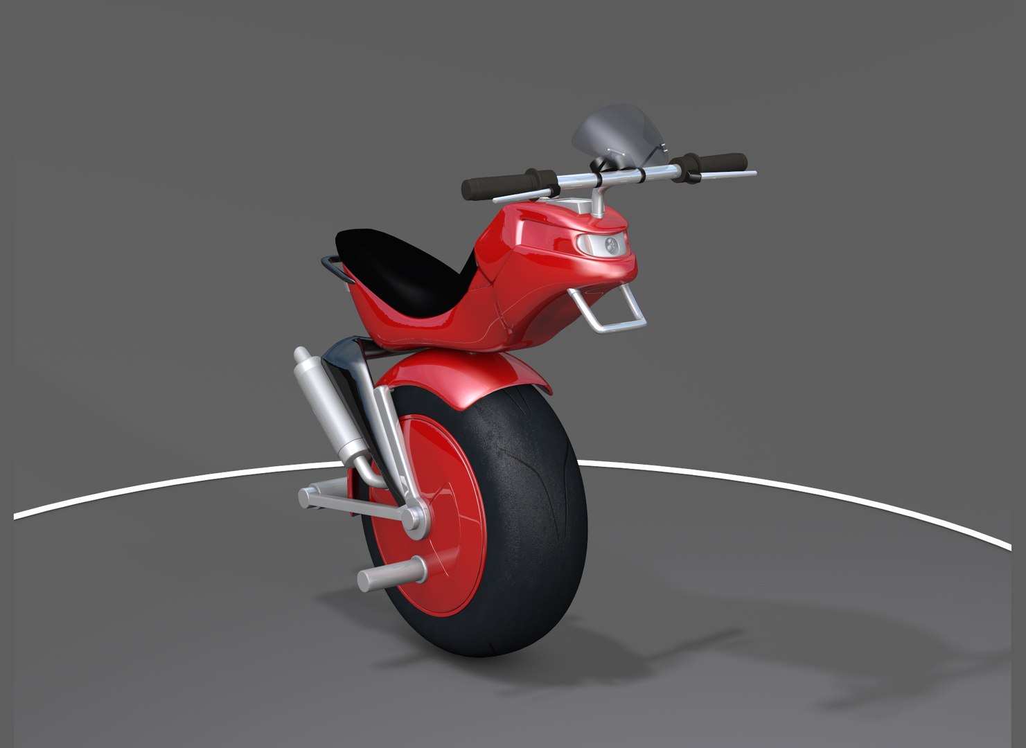 3D Motorized Unicycle - TurboSquid 1754808