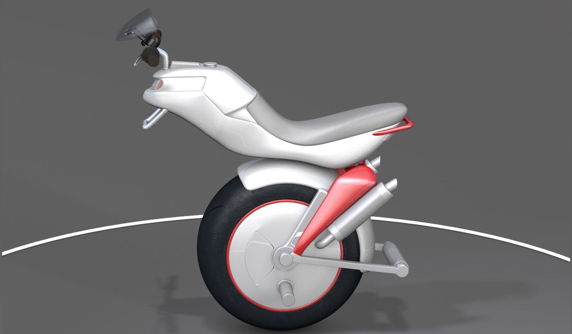 3D Motorized Unicycle - TurboSquid 1754808