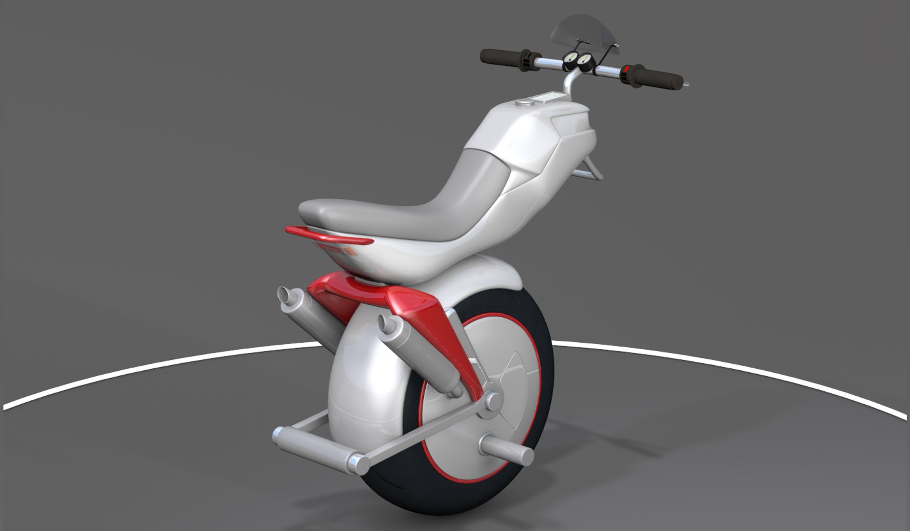 3D Motorized Unicycle - TurboSquid 1754808