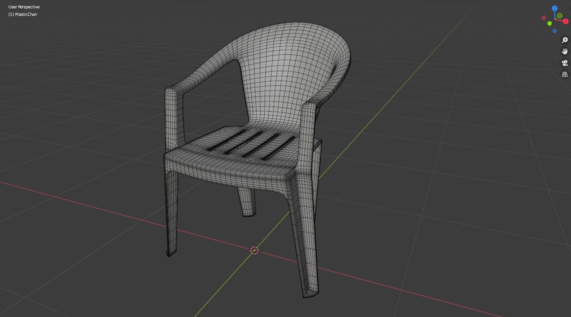 Plastic Chair Model - TurboSquid 1614827