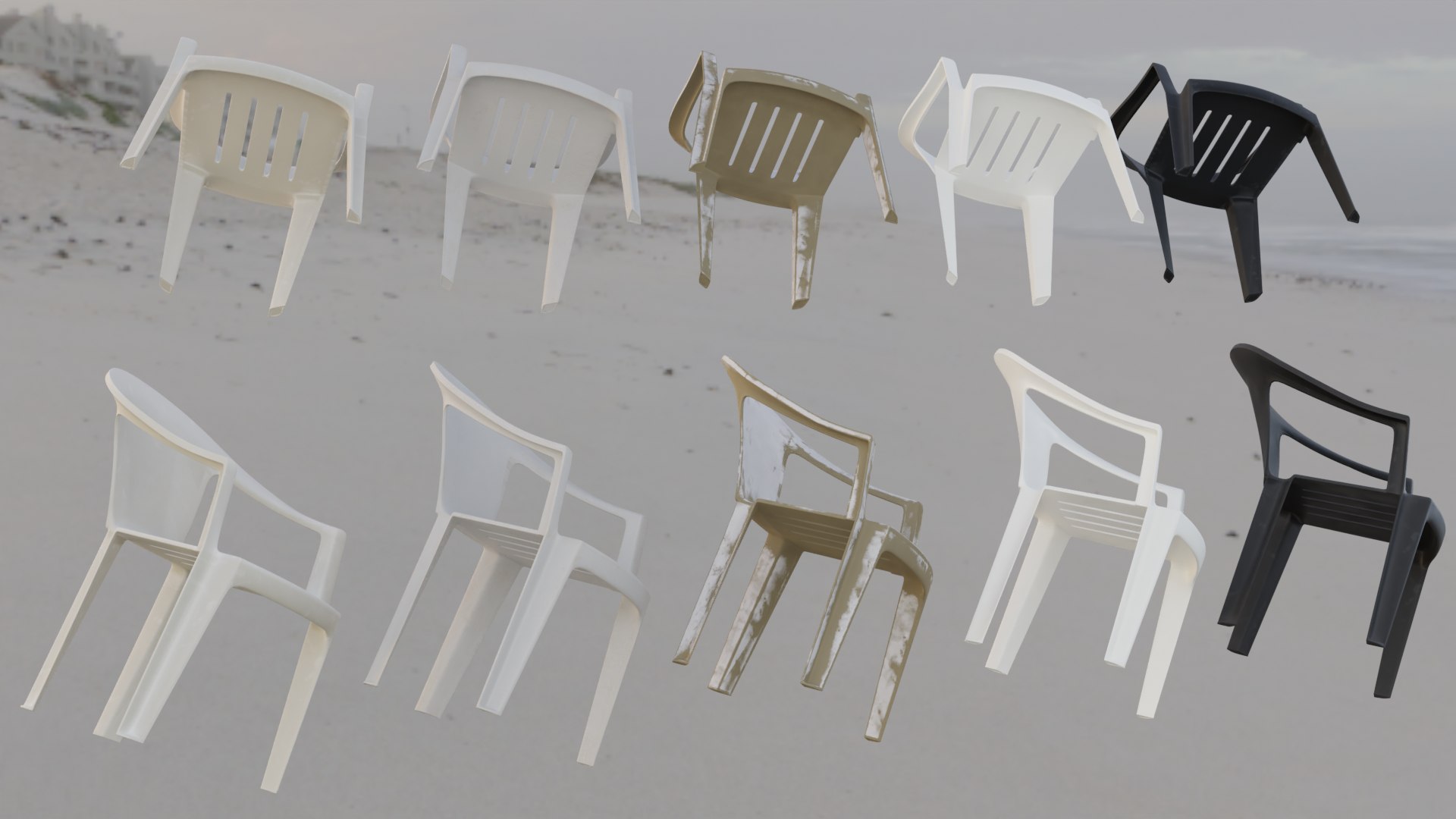 Plastic Chair Model - TurboSquid 1614827