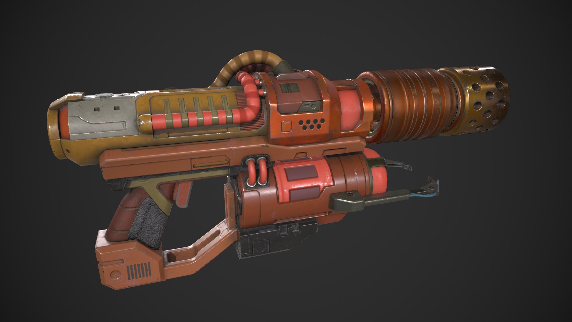 Sci-fi Flamethrower 3D - TurboSquid 1739615