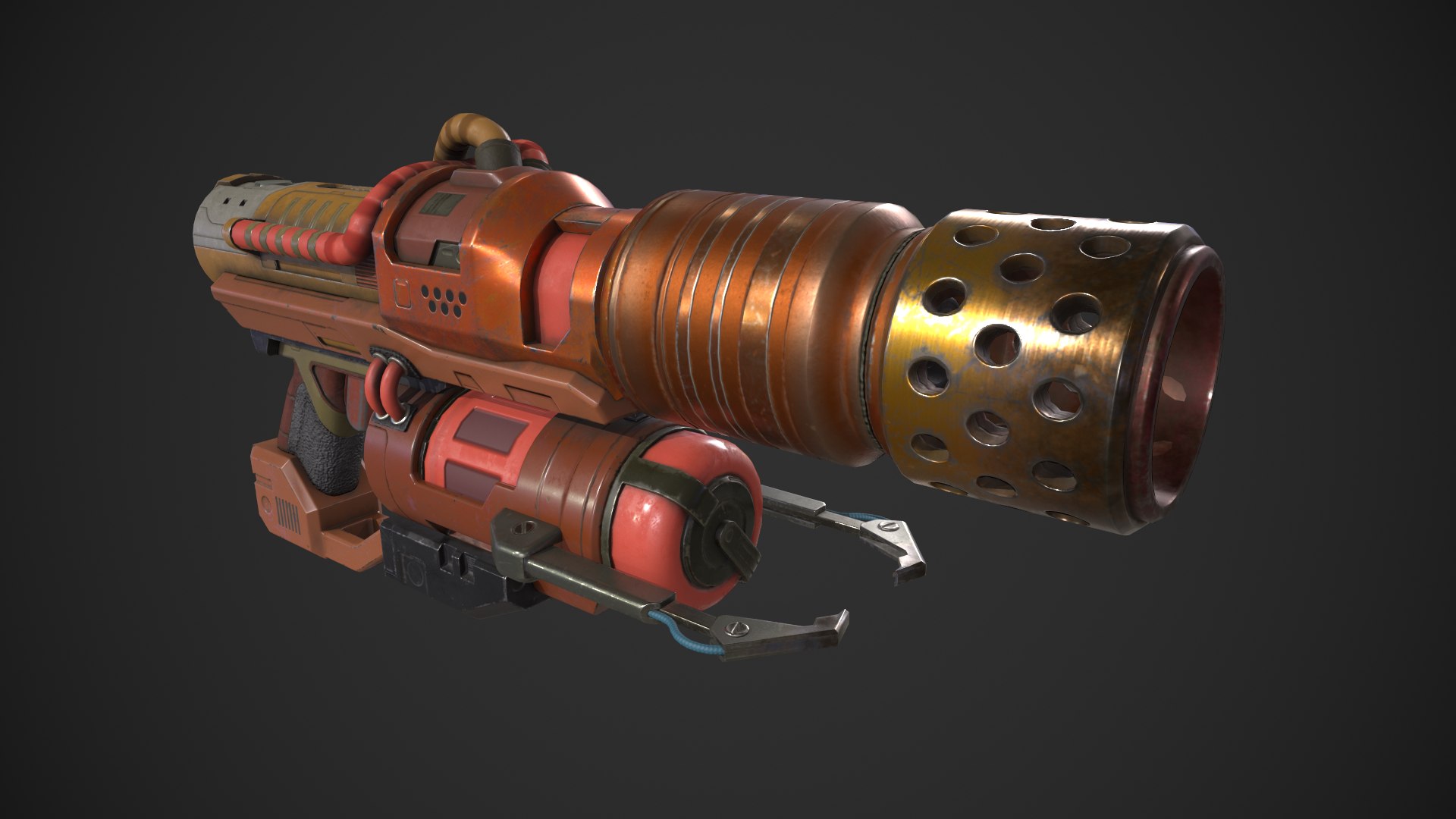 Sci-fi Flamethrower 3D - TurboSquid 1739615