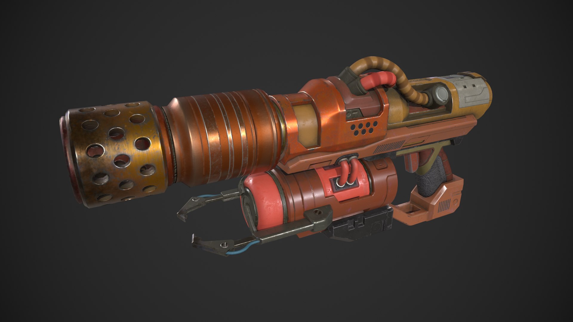 Sci-fi Flamethrower 3D - TurboSquid 1739615