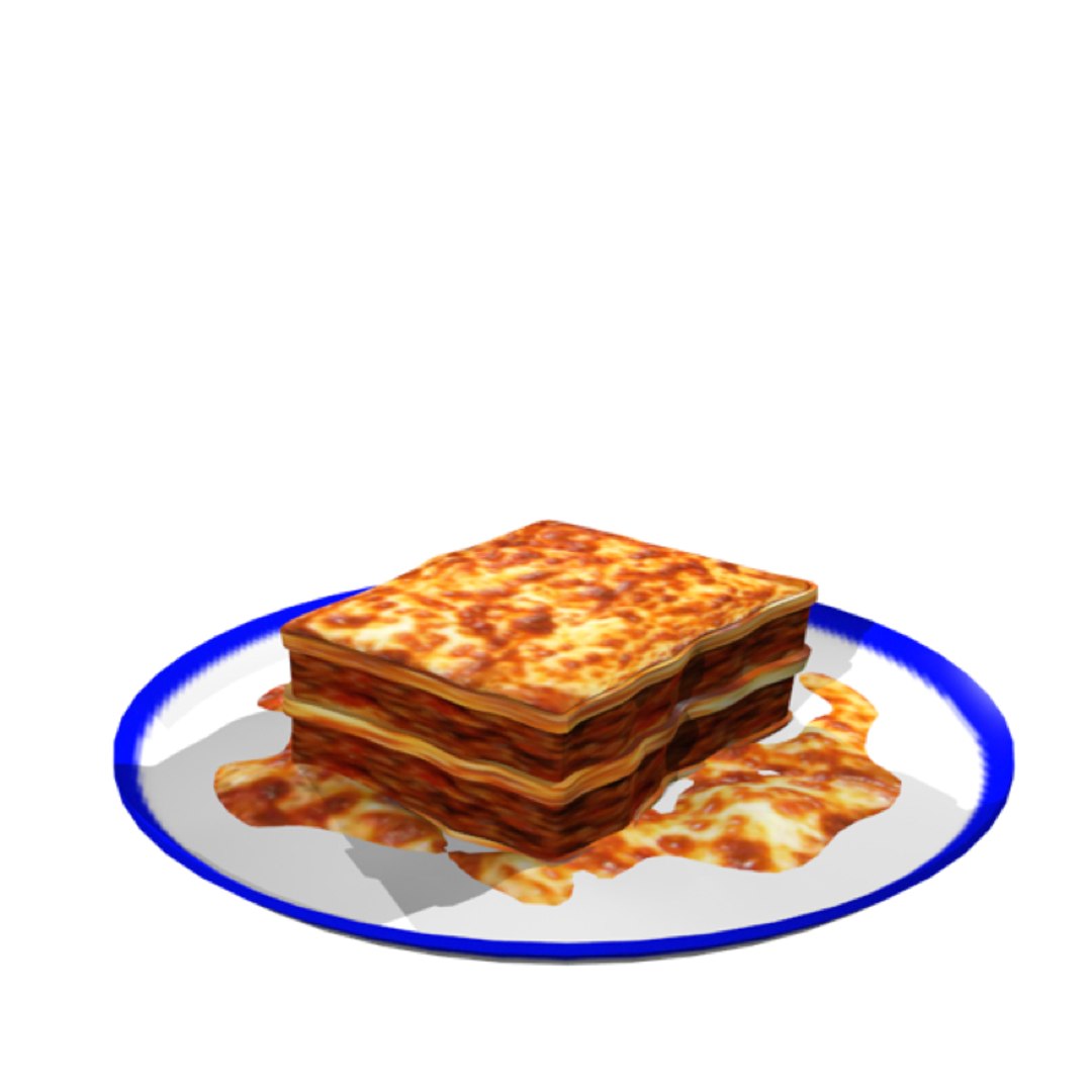 Lasagna Italian Cooked 3d Model