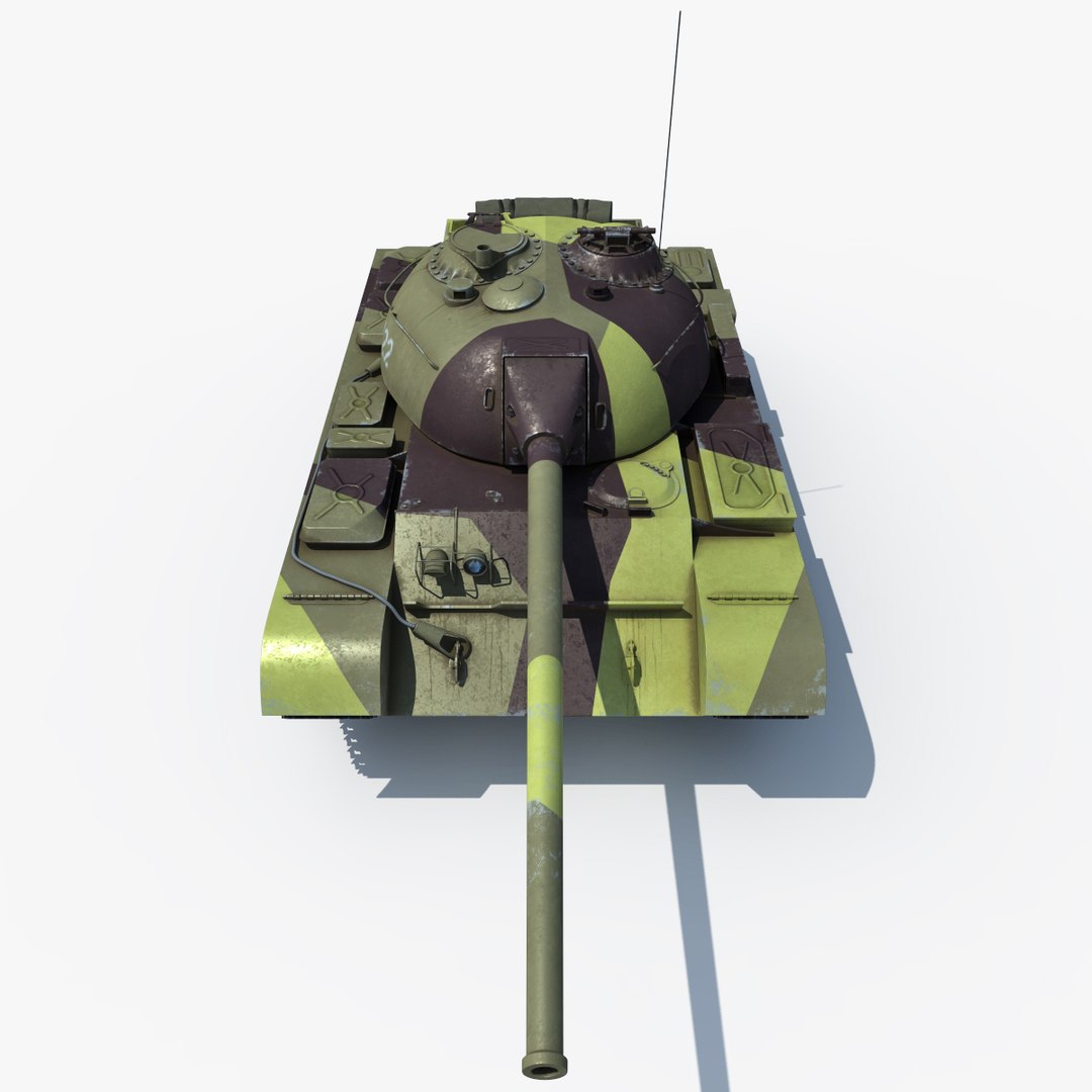 t-54 soviet union main 3d max