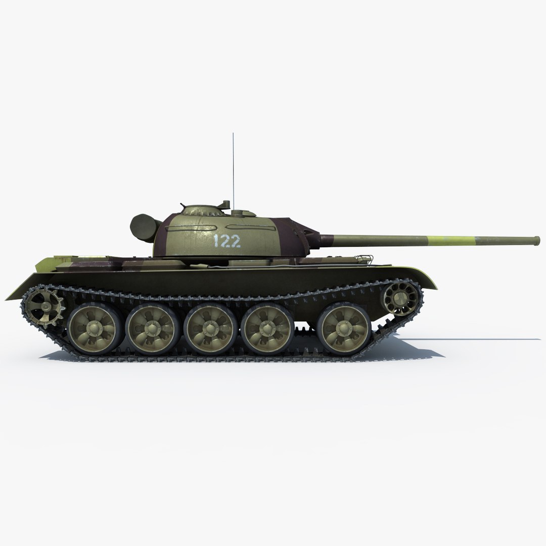 t-54 soviet union main 3d max