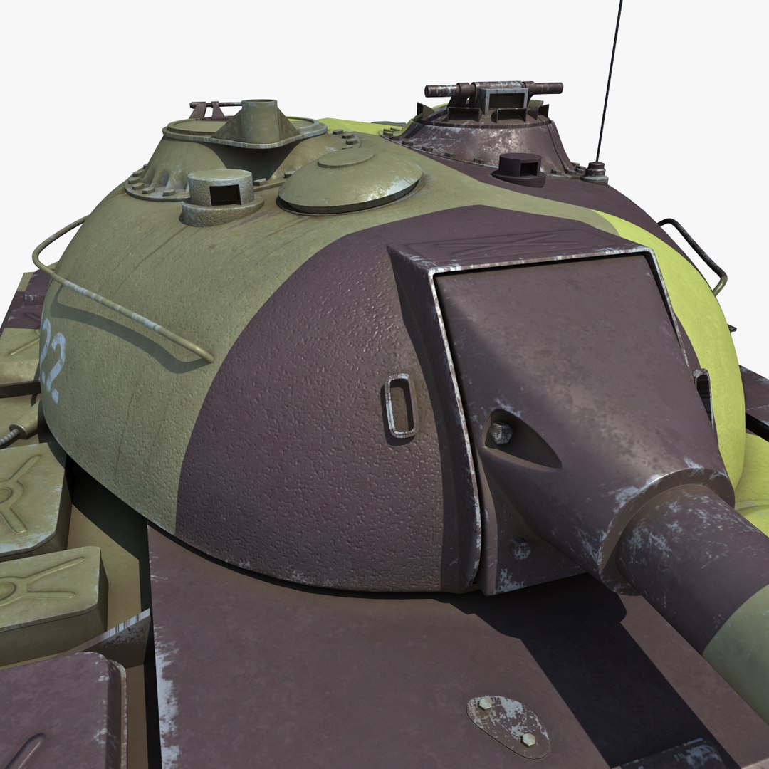 t-54 soviet union main 3d max