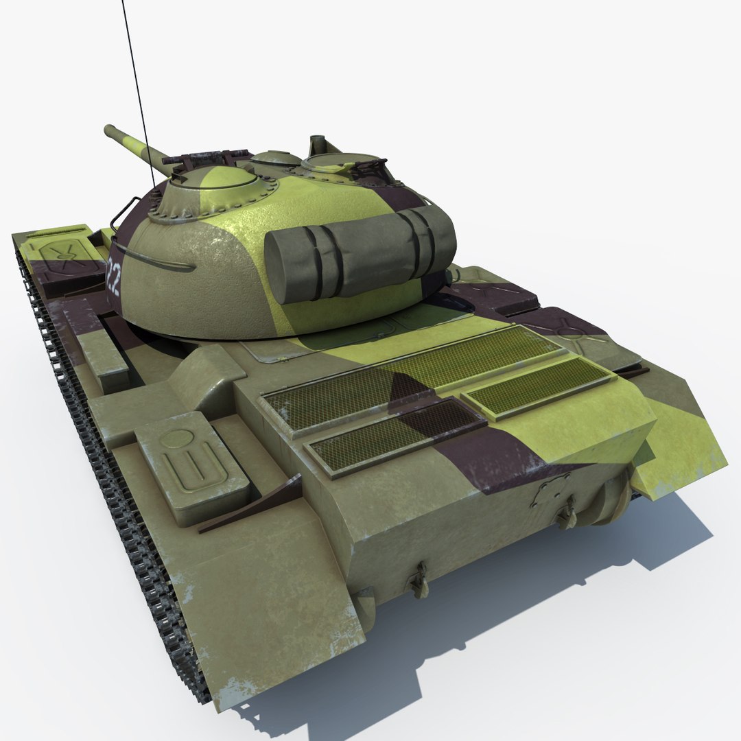 t-54 soviet union main 3d max