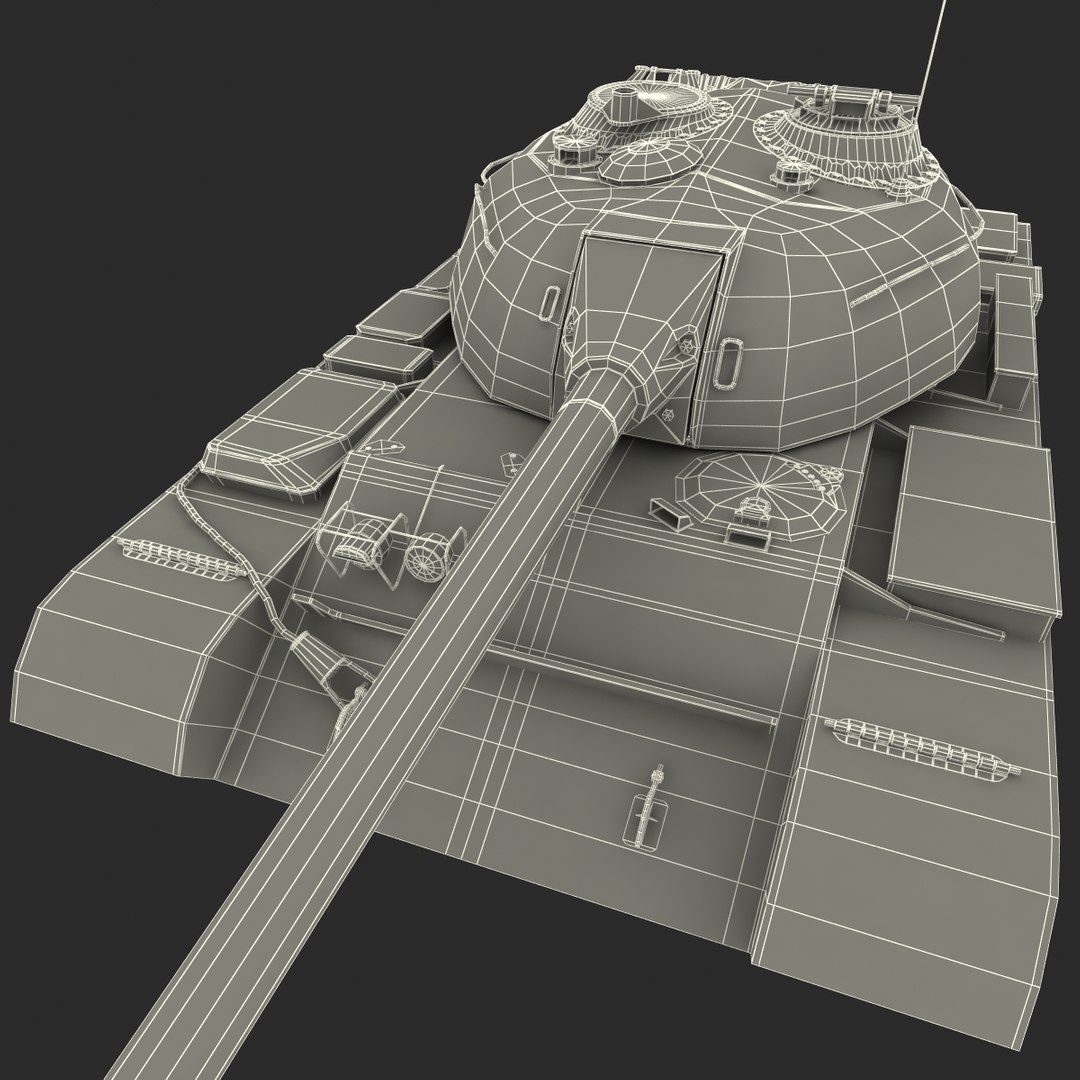 t-54 soviet union main 3d max