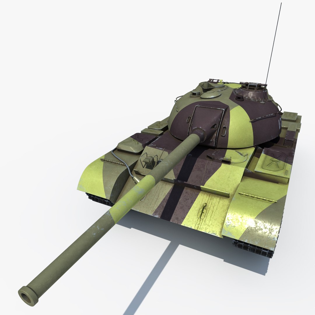t-54 soviet union main 3d max