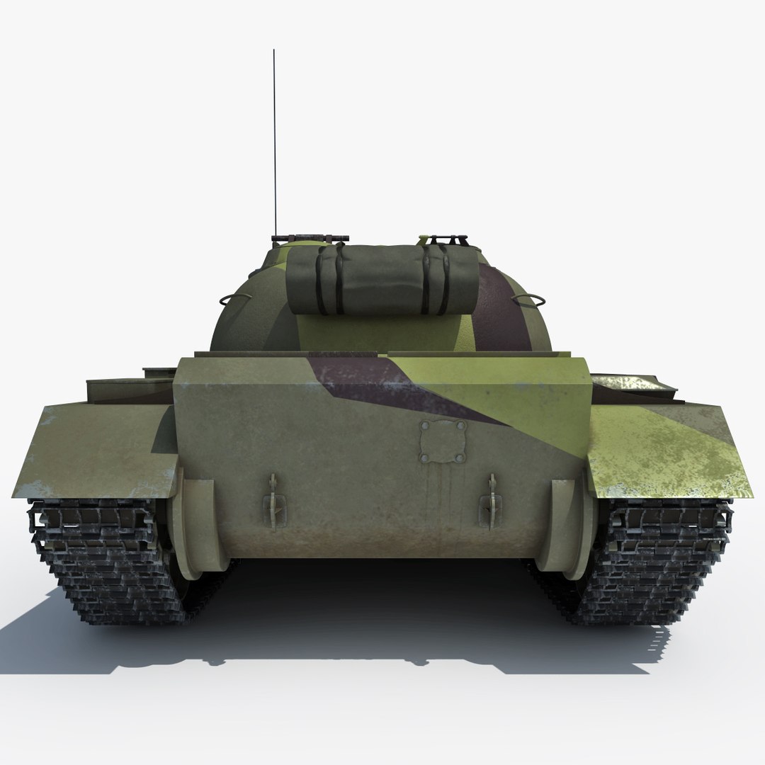 t-54 soviet union main 3d max