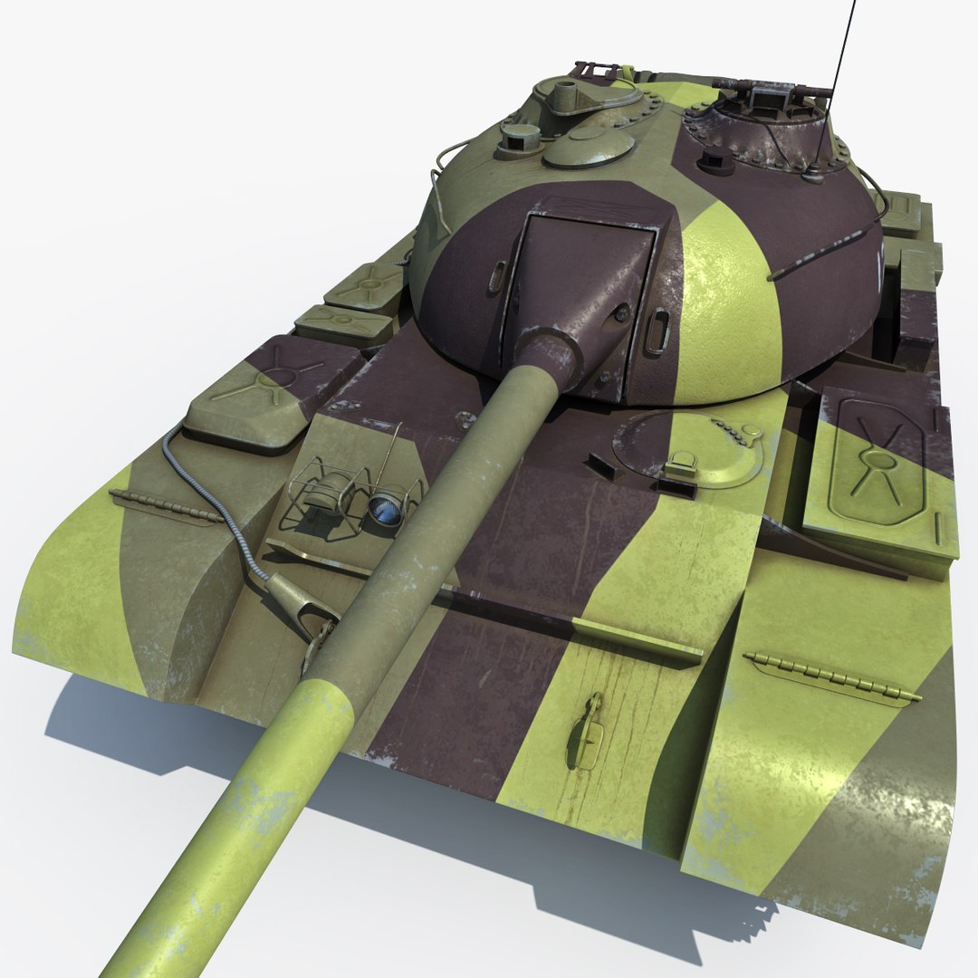 t-54 soviet union main 3d max