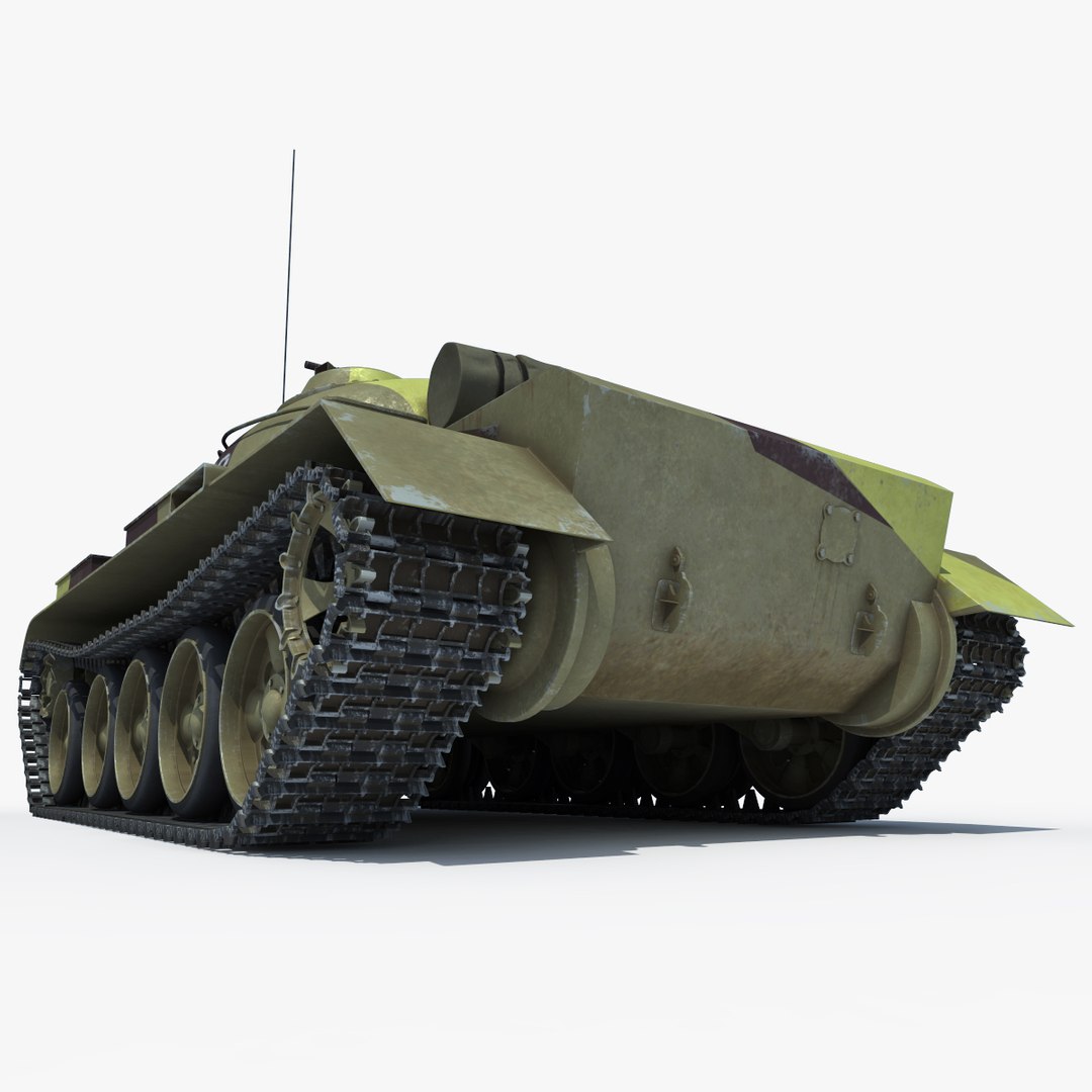 t-54 soviet union main 3d max