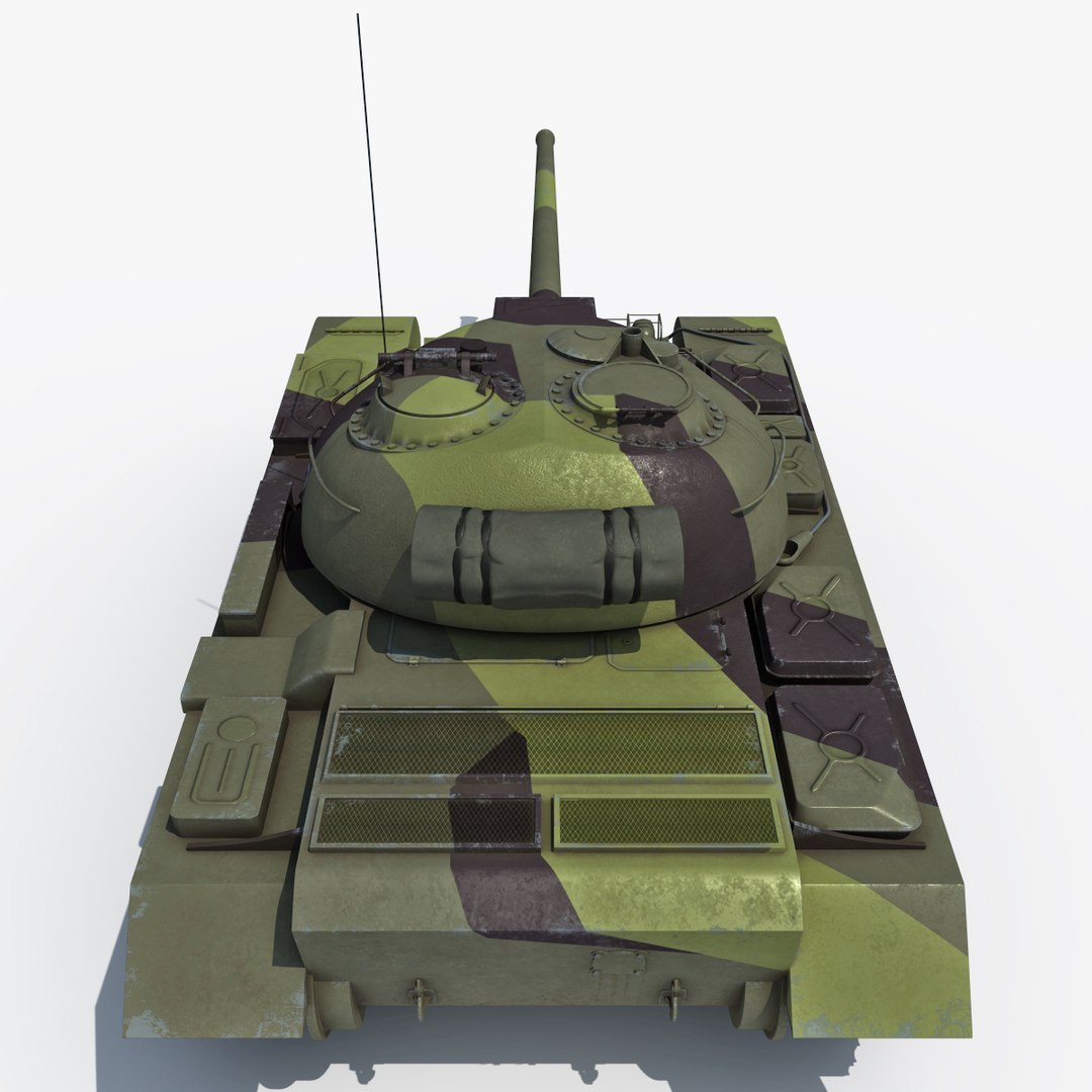 t-54 soviet union main 3d max