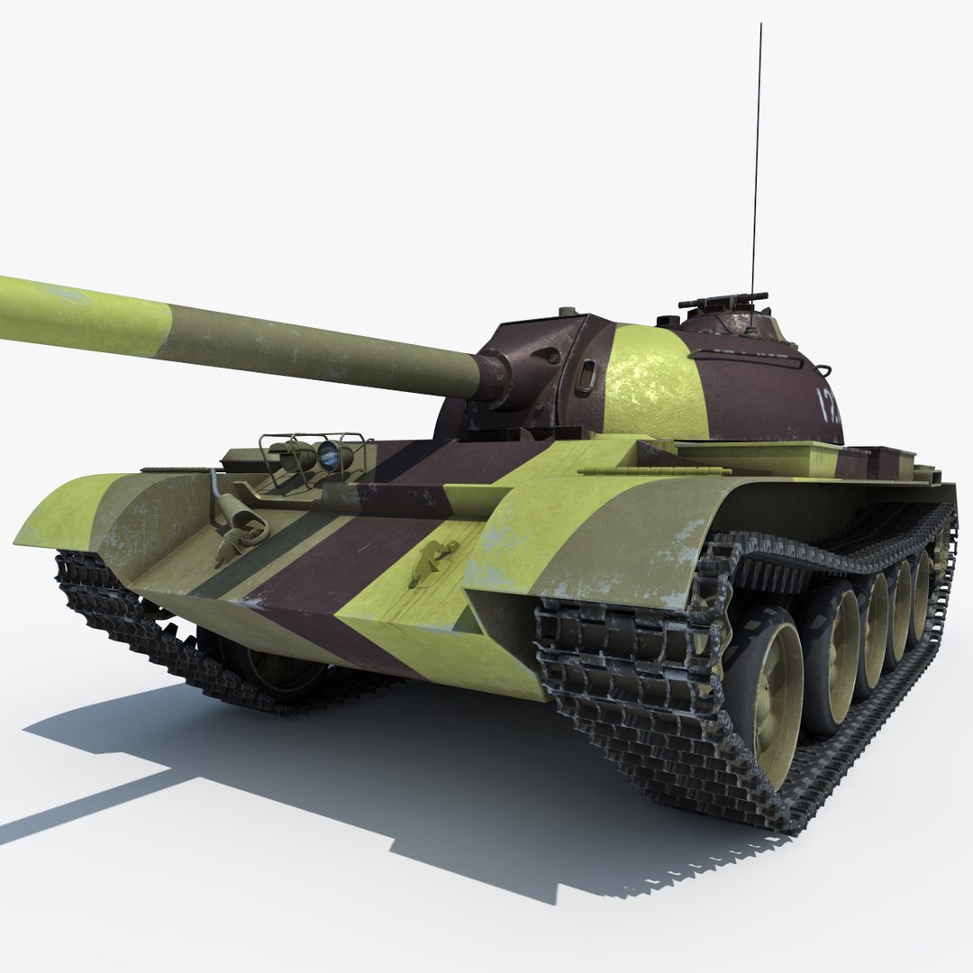 t-54 soviet union main 3d max