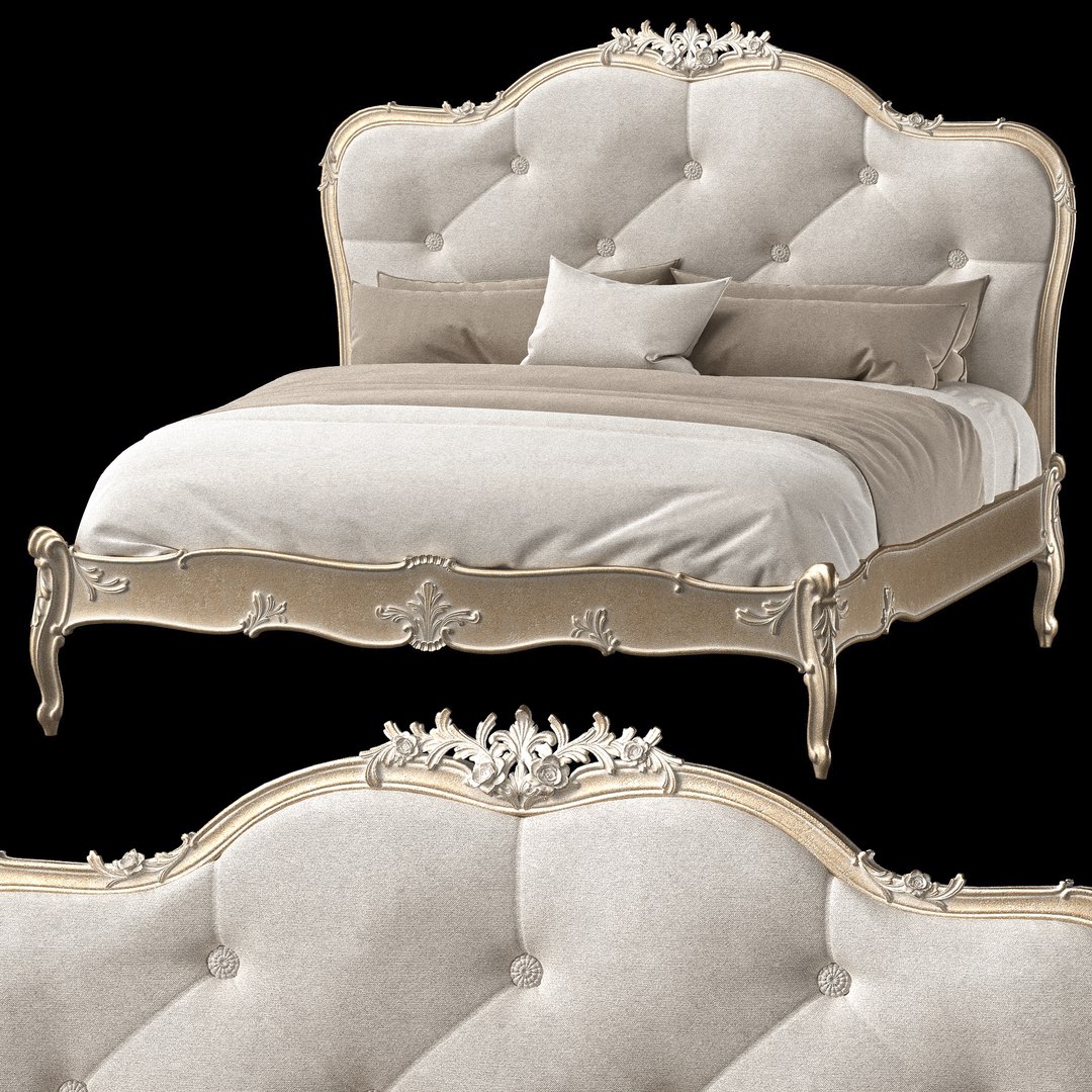 3D Model Silvano Grifoni Bed 2474 - TurboSquid 2050157