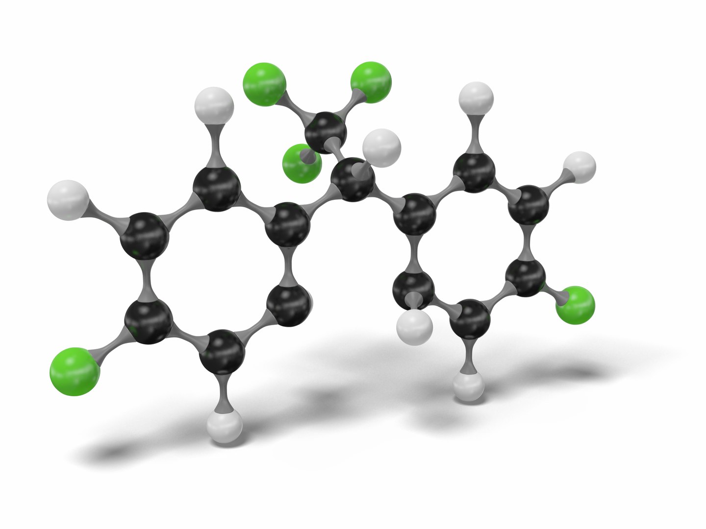Pesticide Ddt Molecule C14h9cl5 Model - TurboSquid 1542525