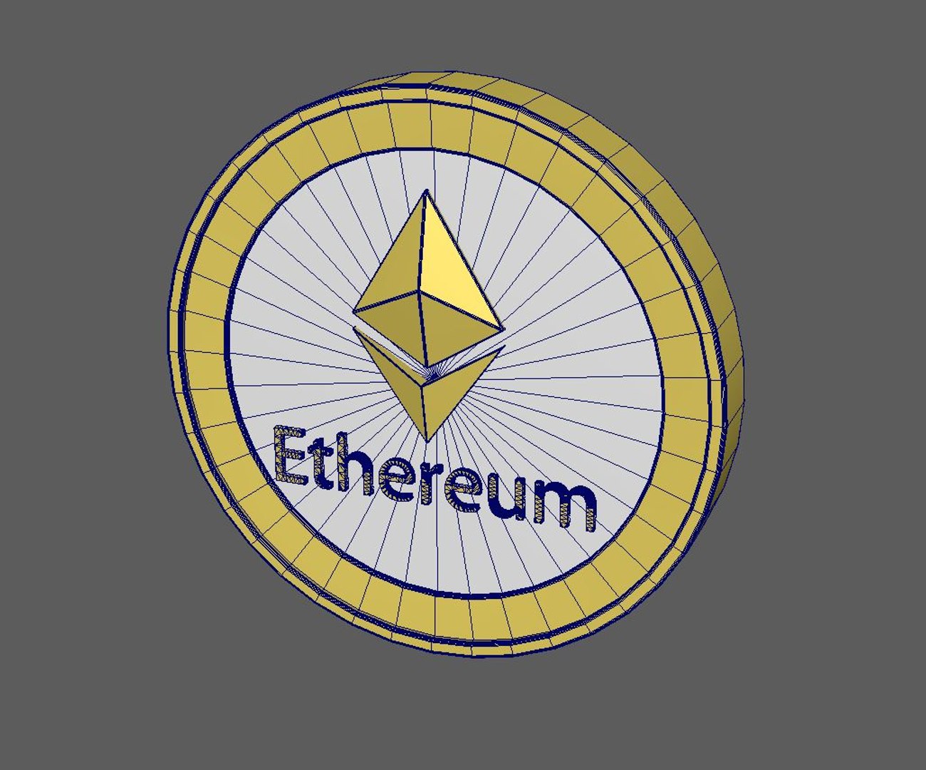 3D model ethereum cryptocurrency - TurboSquid 1302495