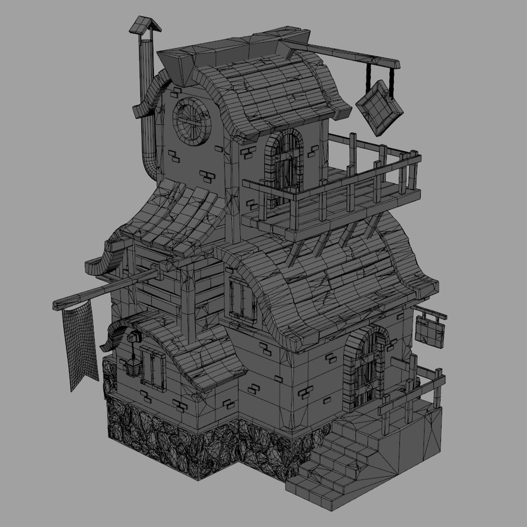 Stylized House 02 3D model - TurboSquid 1815960