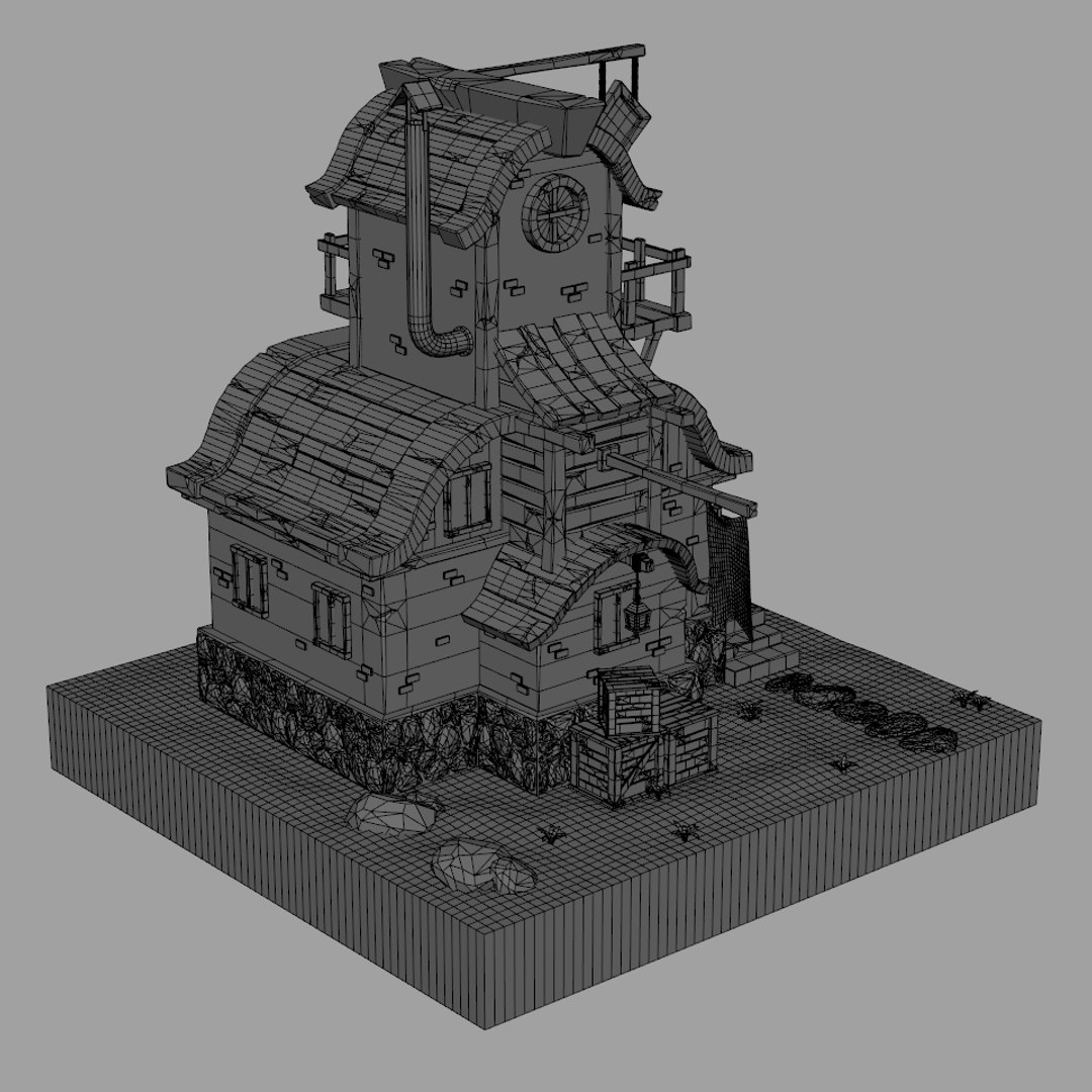 Stylized House 02 3D model - TurboSquid 1815960