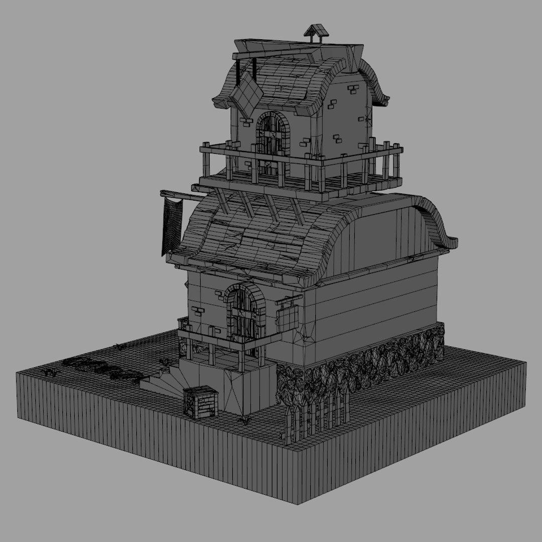 Stylized House 02 3D model - TurboSquid 1815960