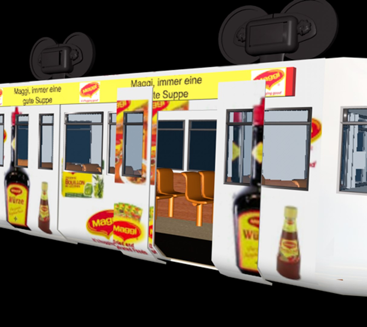 3d Schwebebahn Maggi Model