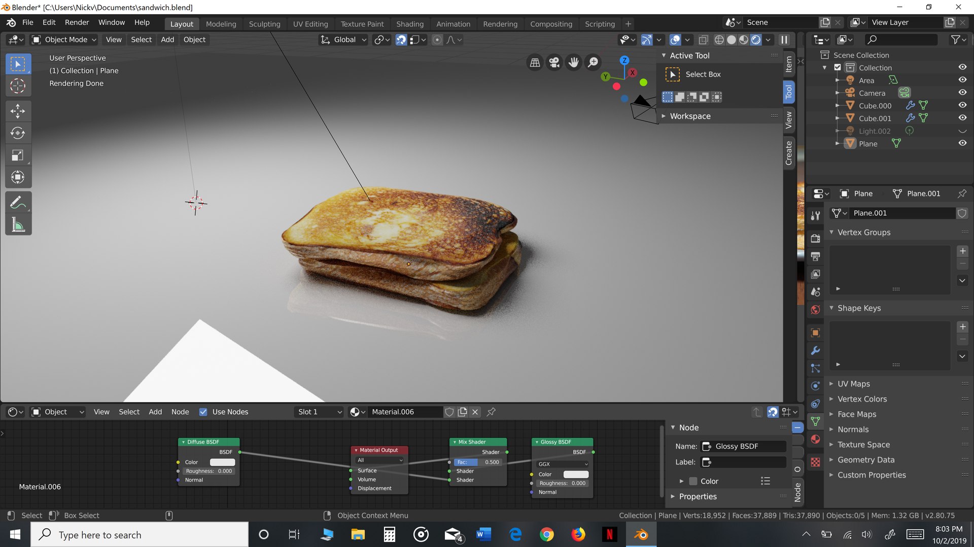 Tuna Sandwich 3D - TurboSquid 1455127