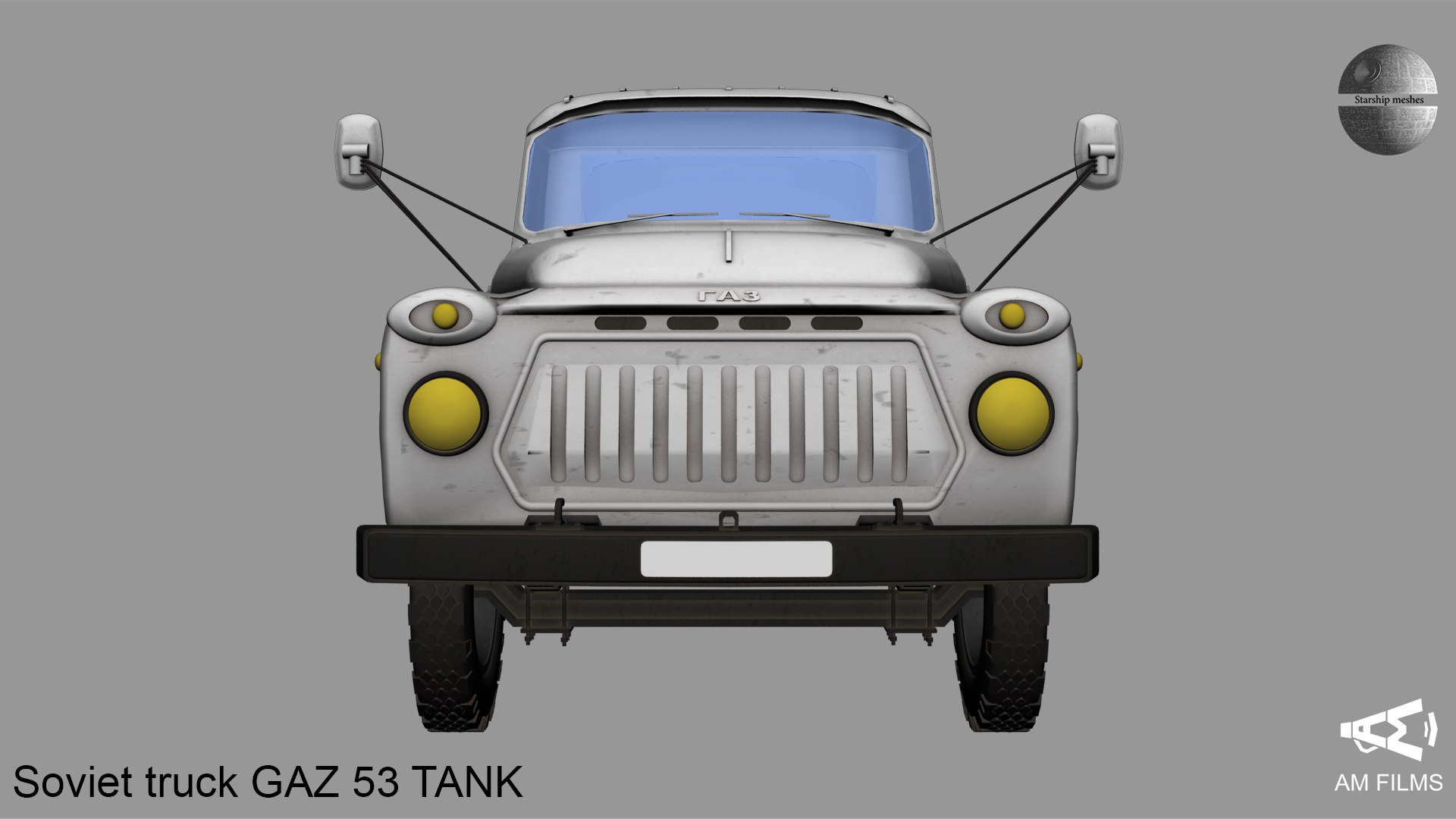 GAZ 53 TANK White Model - TurboSquid 1829469