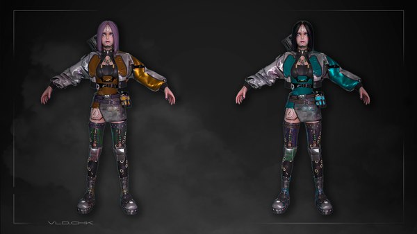 3D model Kate - CyberGirl - TurboSquid 1873336