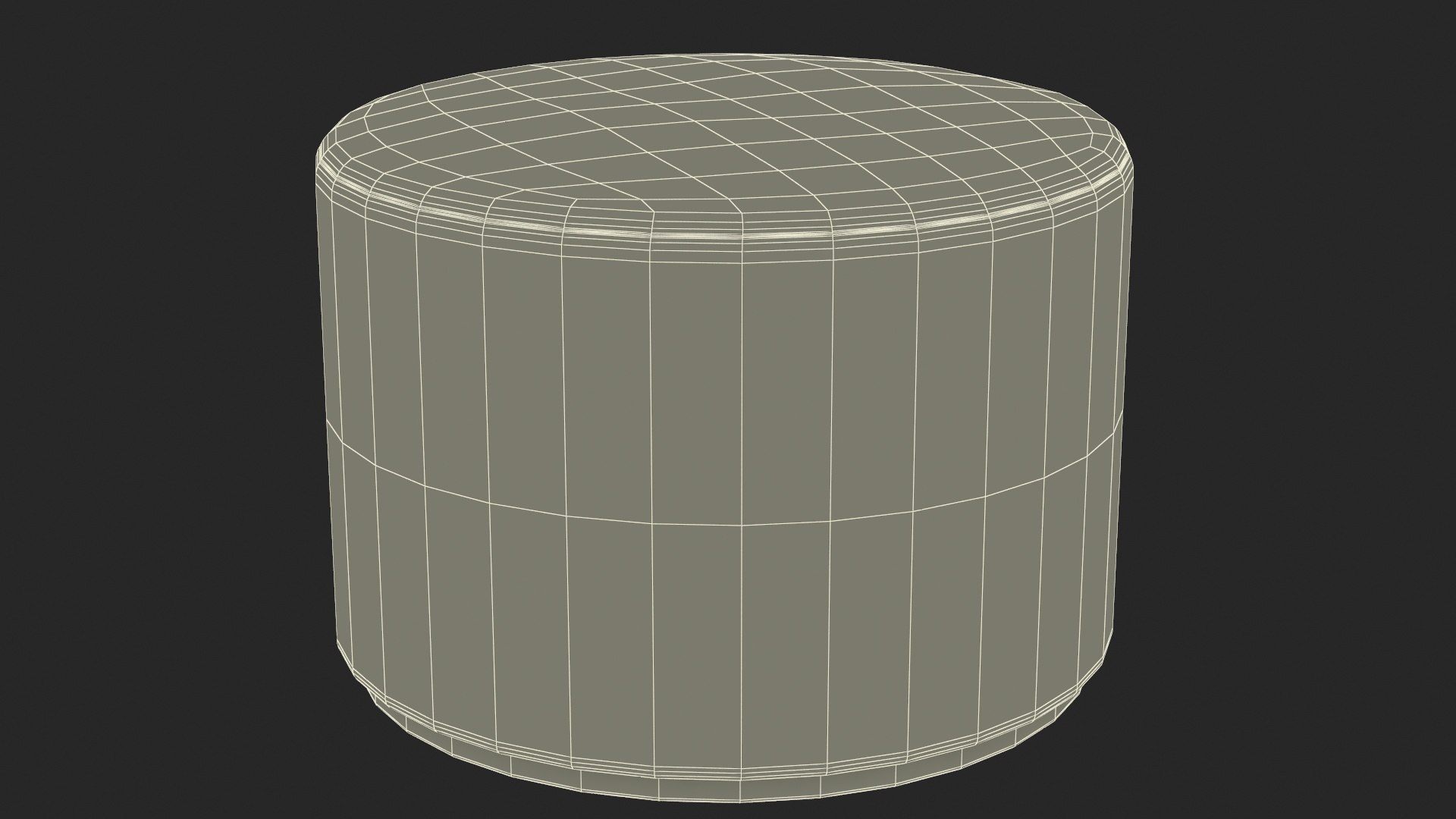 Round Fabric Ottoman Footstool For 3D Print 3D - TurboSquid 2258196