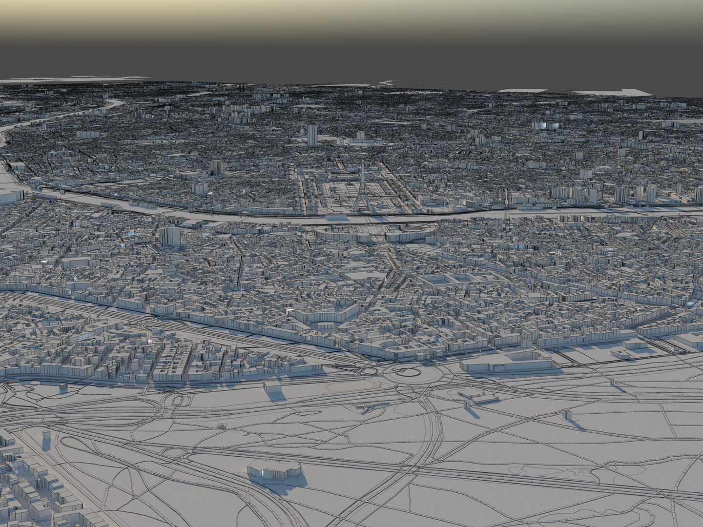 3D Model Paris Maps Buildings - TurboSquid 1433830