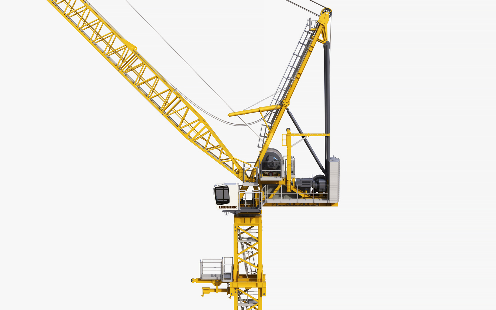 modelo 3d Grúas torre LIEBHERR Set - TurboSquid 2303446