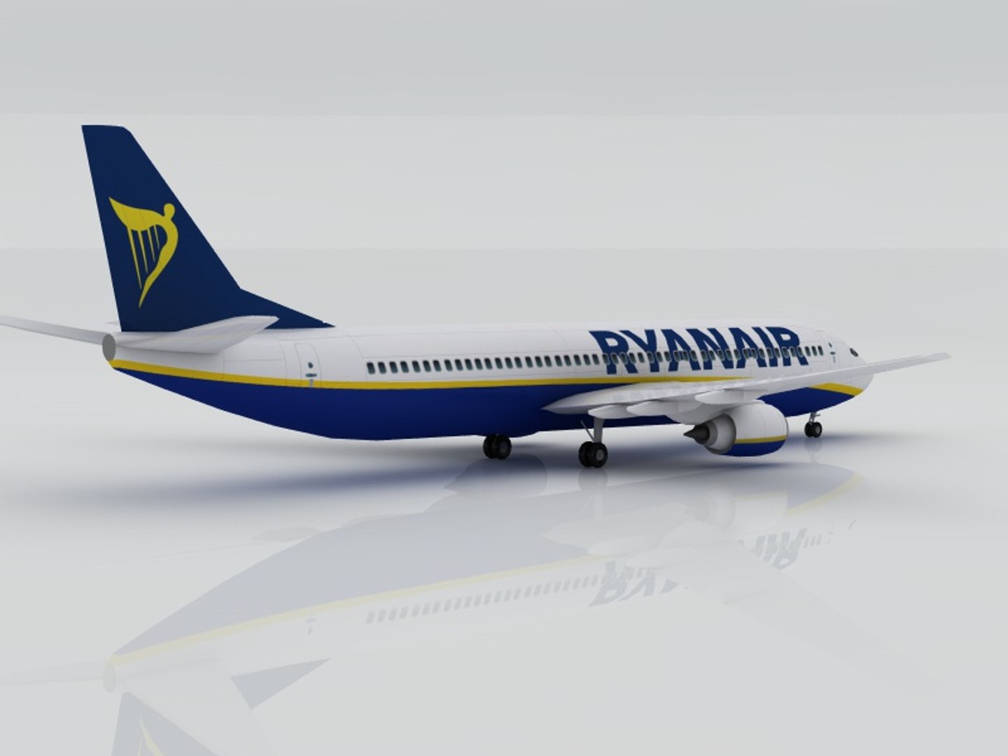 3d Model Airplane Boeing 737-800 Ryanair