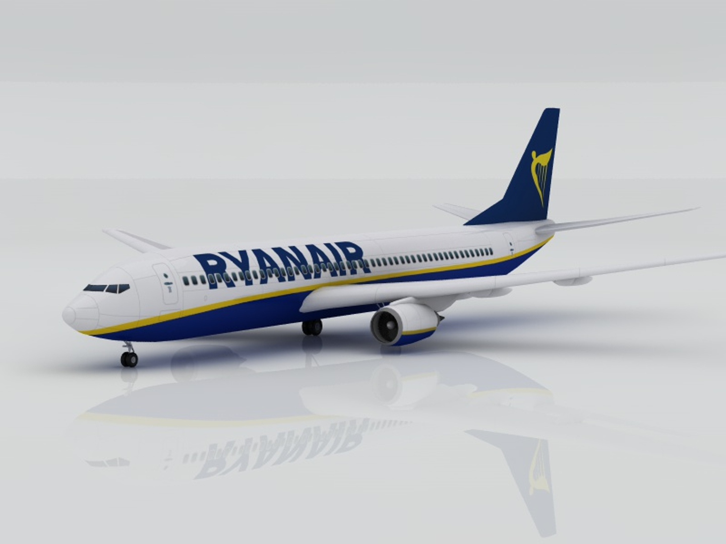 3d Model Airplane Boeing 737-800 Ryanair
