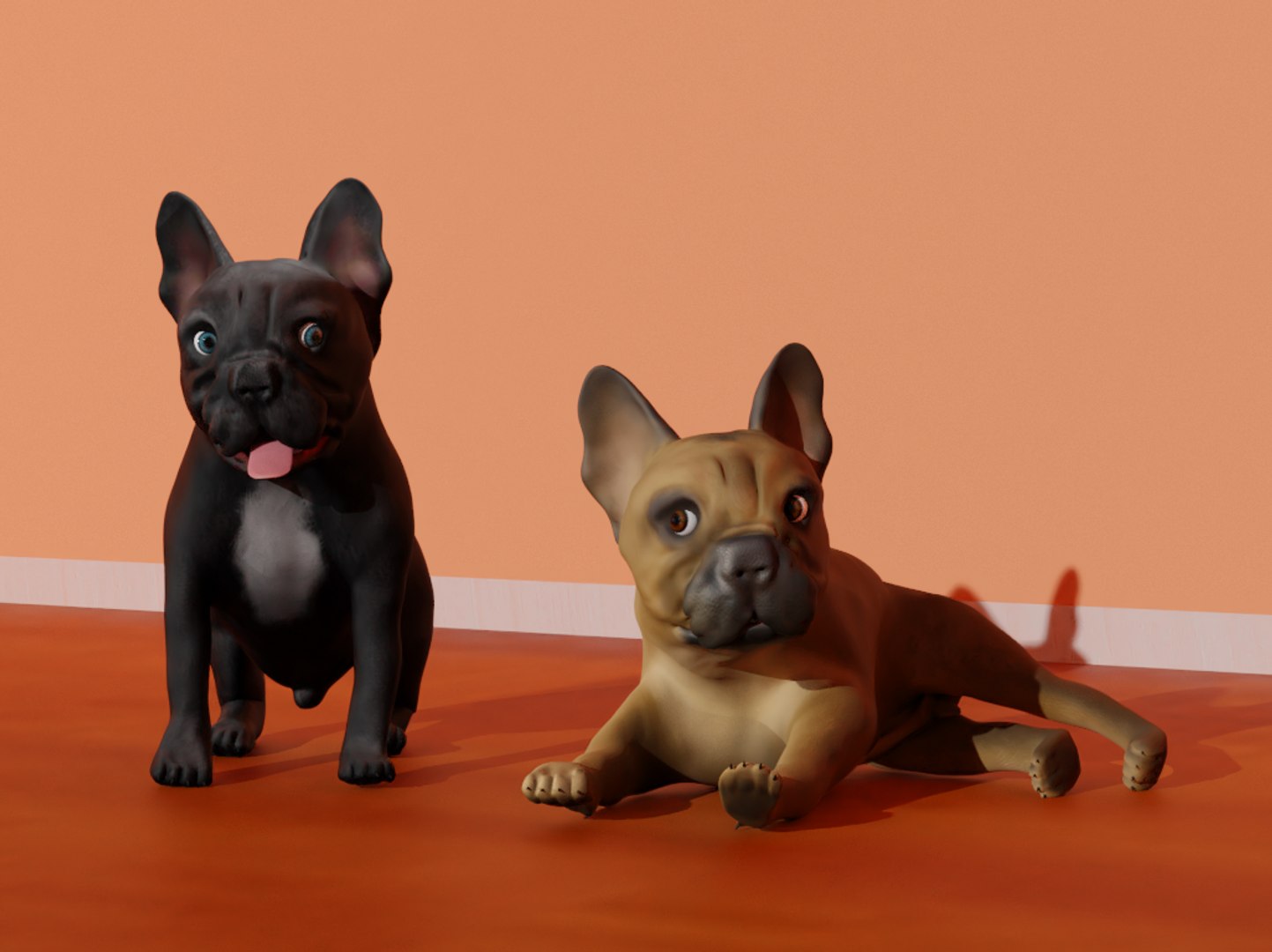 Rigged French Bulldog 3D Model - TurboSquid 1857720