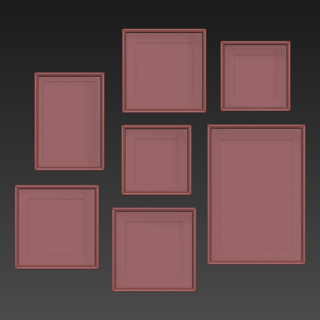 3D picture frames model - TurboSquid 1437566