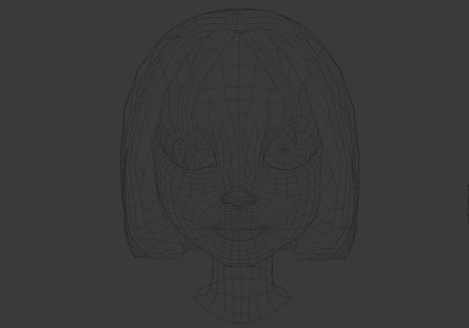 3D Model Low Poly Hairstyle In 4 Colors - TurboSquid 1899386