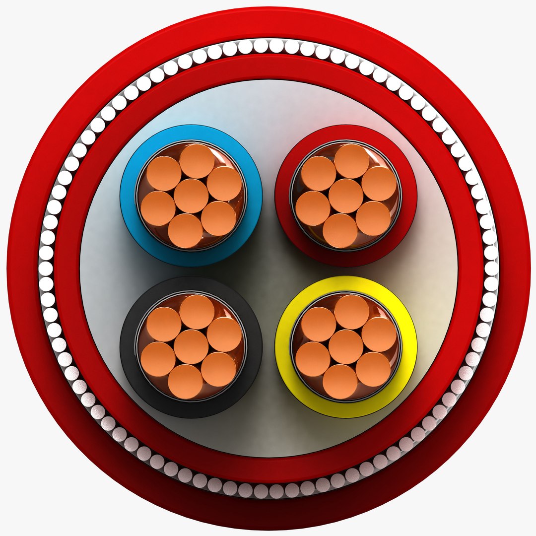 Electrical Cables Lshf Insulated 3d Model