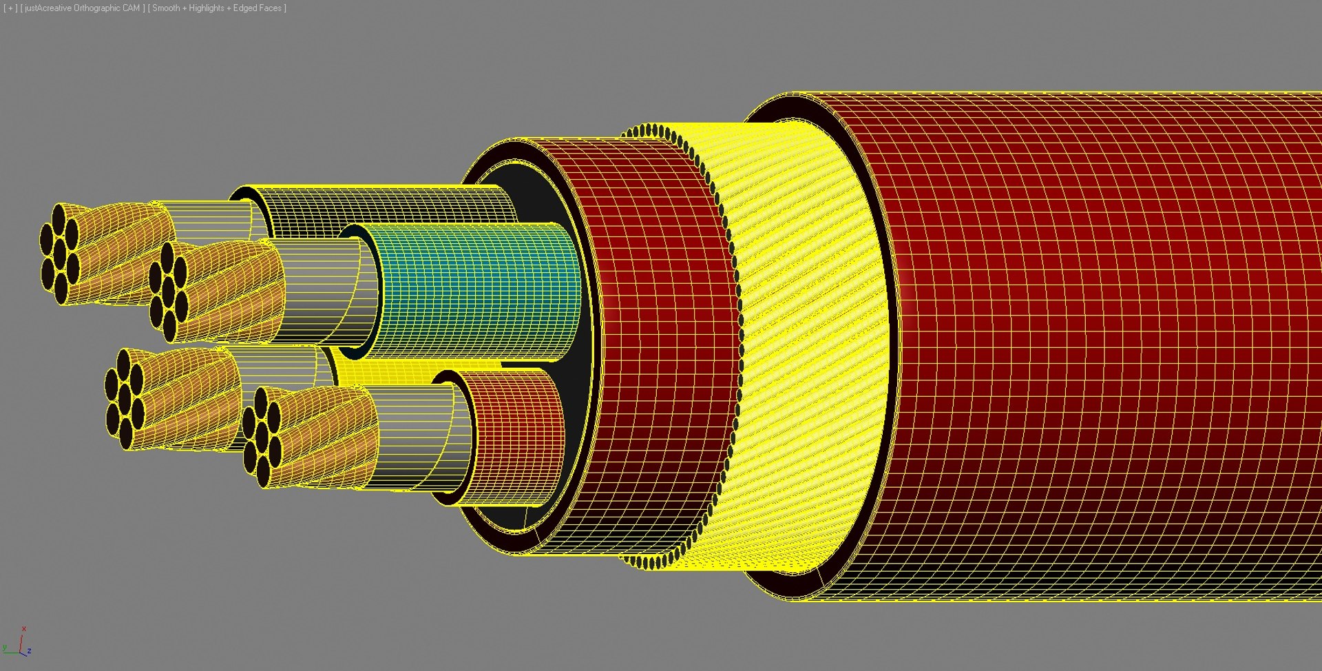 Electrical Cables Lshf Insulated 3d Model