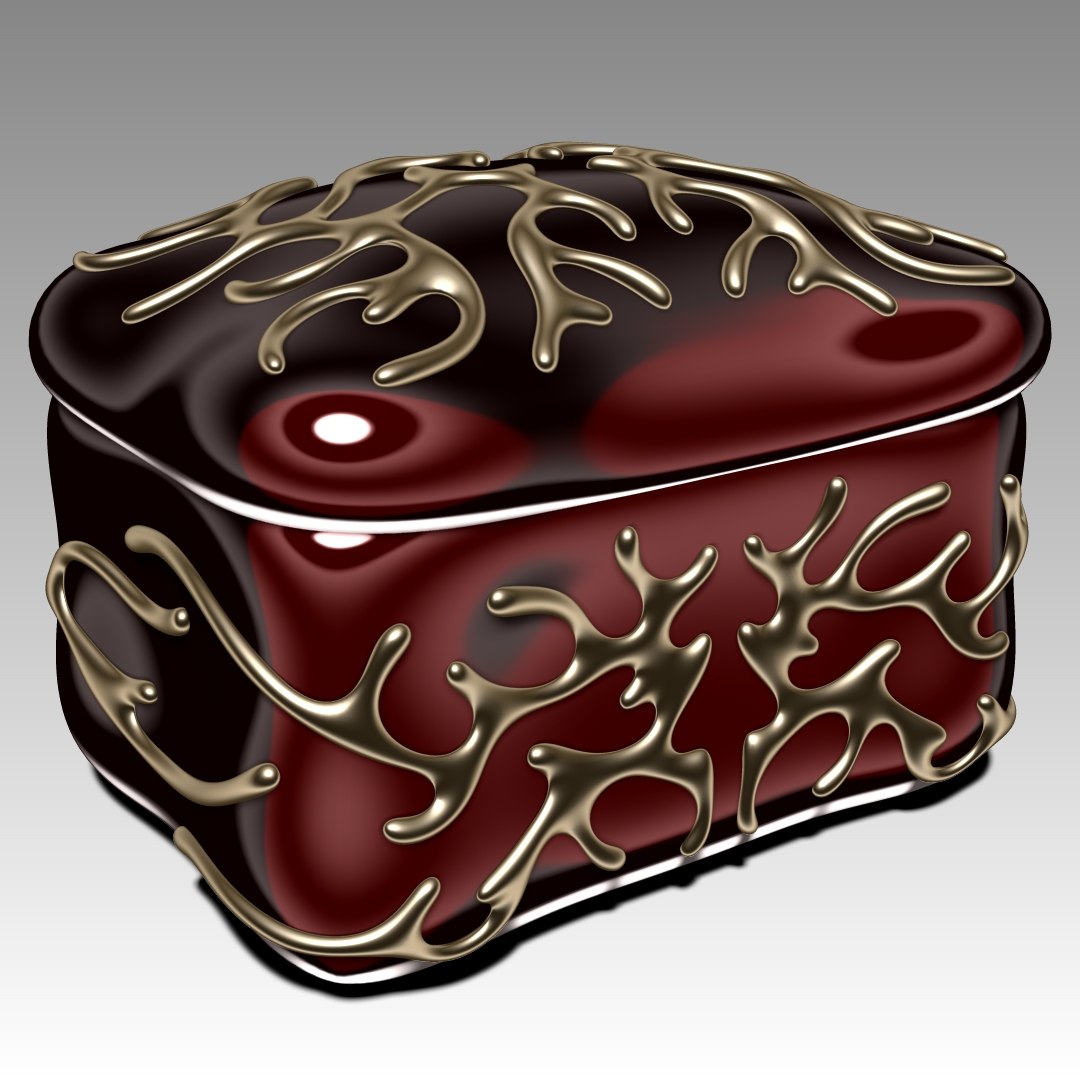 Jewelry Box Jewel 3d C4d