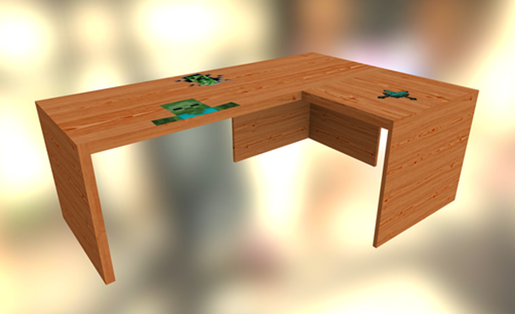 Free Desk 3d Model