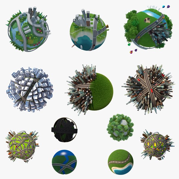 cartoon planet 3d model