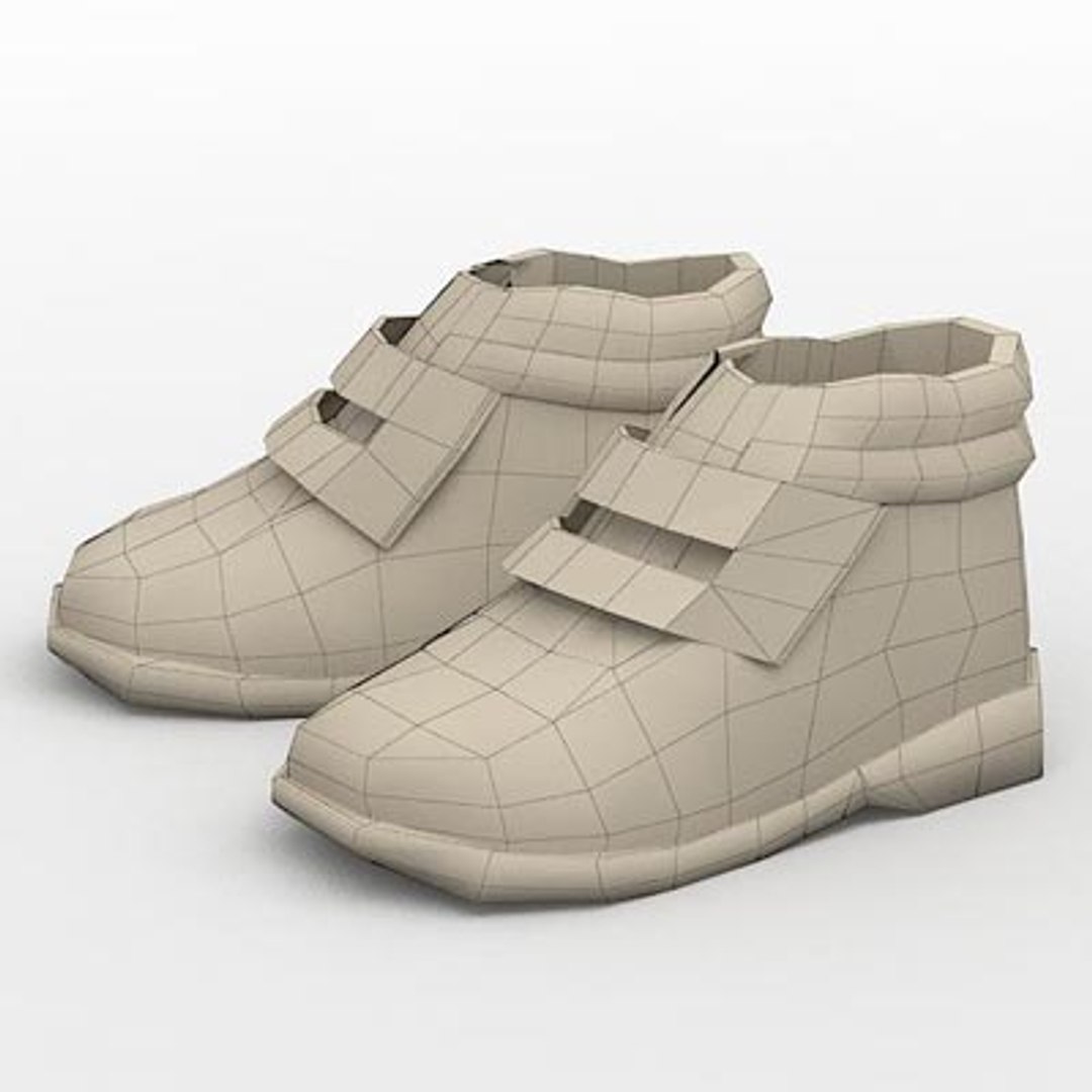 3d Model Kids Shoes