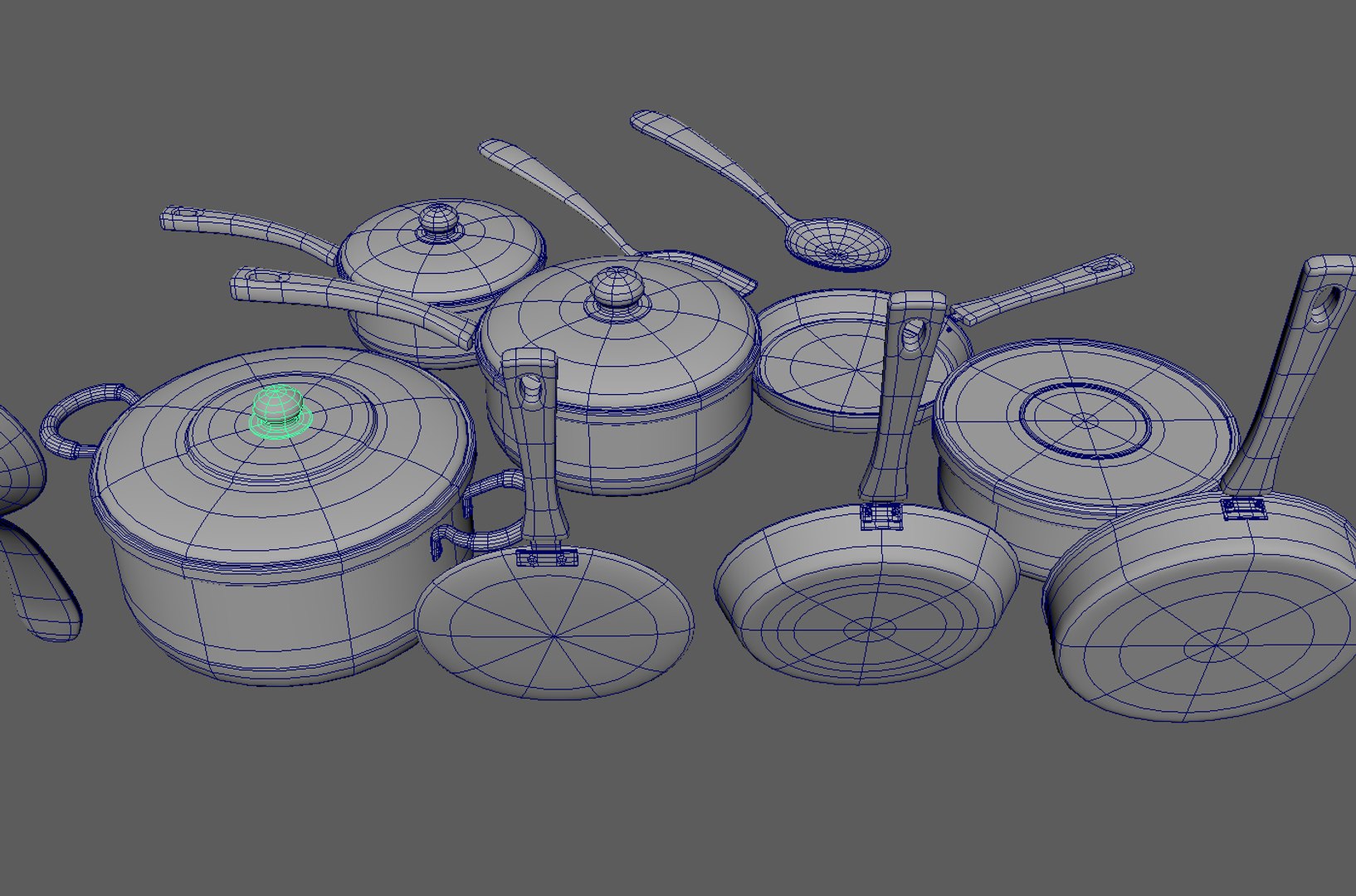 3D Model Cookware Kitchen - TurboSquid 1417066