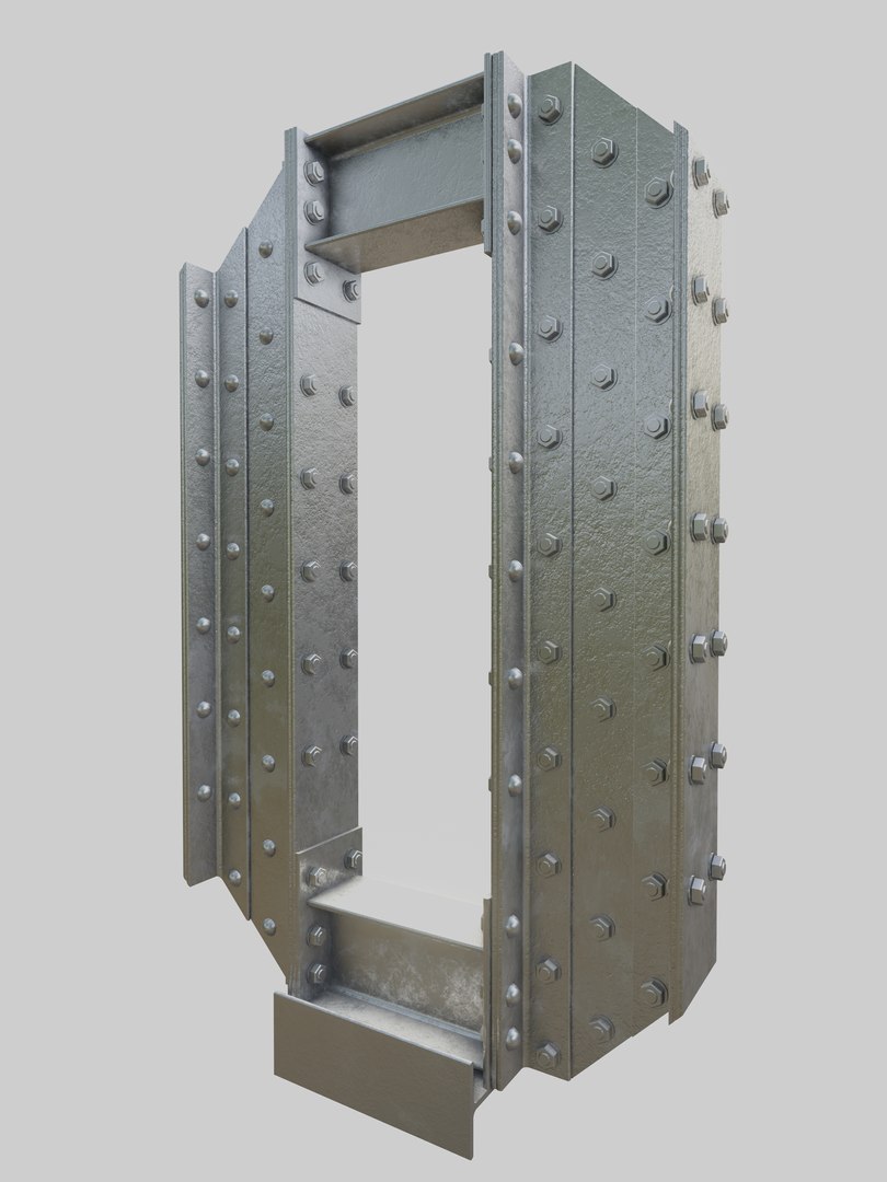 Steel Construction Font - Number 0 3D Model - TurboSquid 1894764