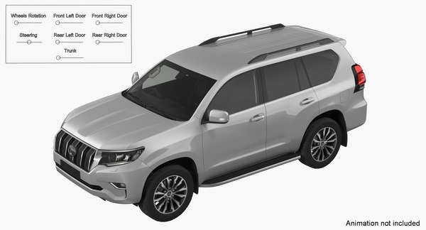 3D toyota prado 2018 rigged - TurboSquid 1329182