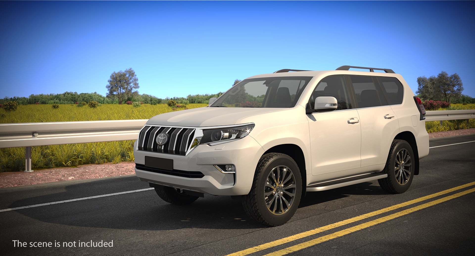 3D toyota prado 2018 rigged - TurboSquid 1329182