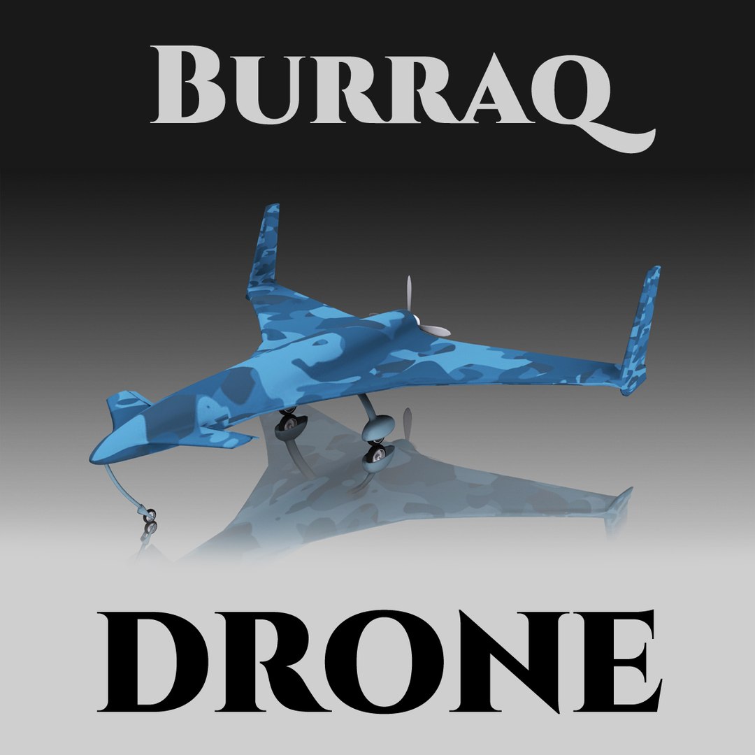 Burraq UAV Drone 3D Model - TurboSquid 1728721