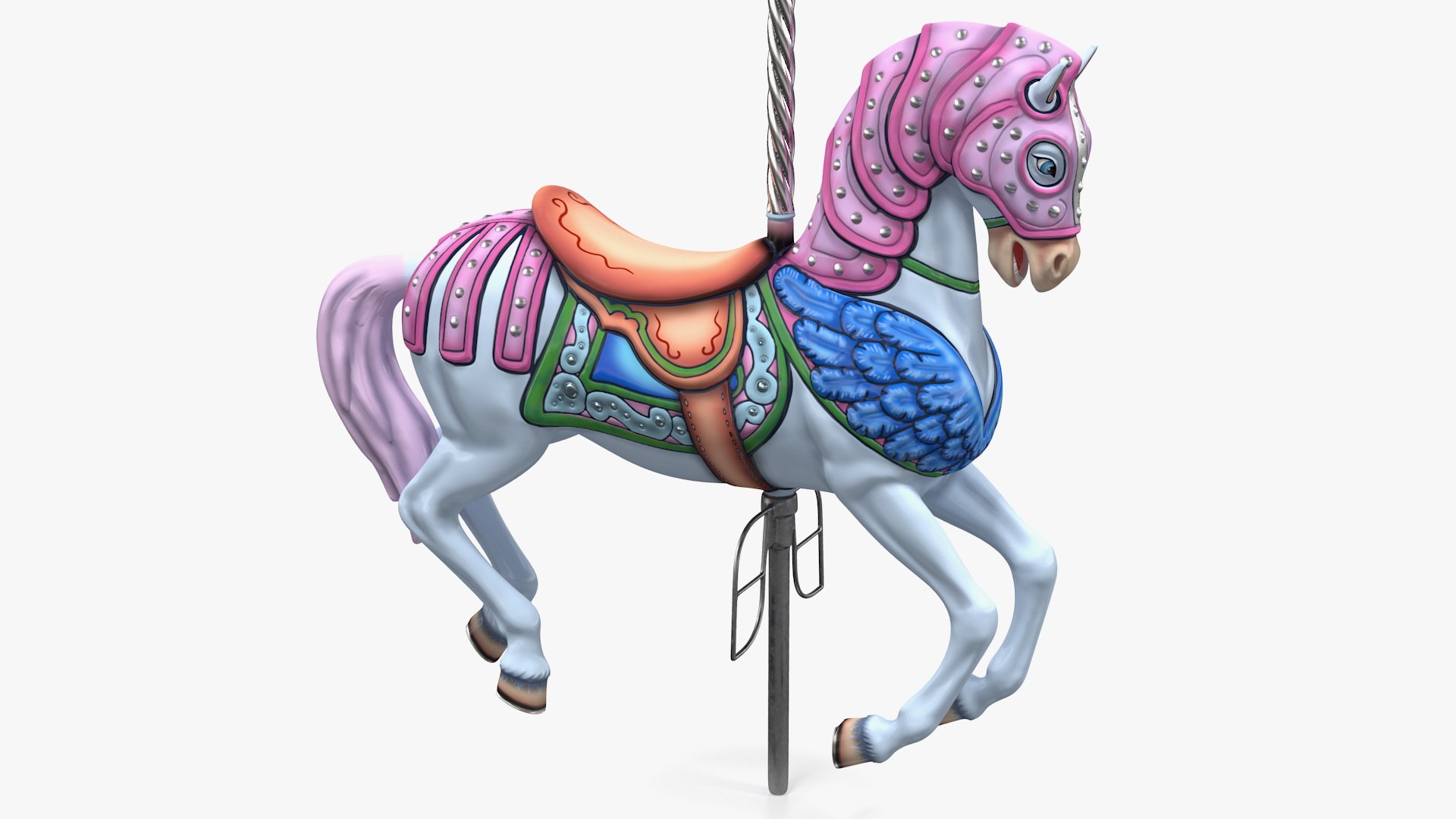 Pink Carousel Horse